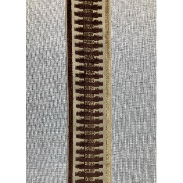 Rose Lace And Braid Woven Embroidery Velvet Fabric Tape 3.5" Width Trim ...