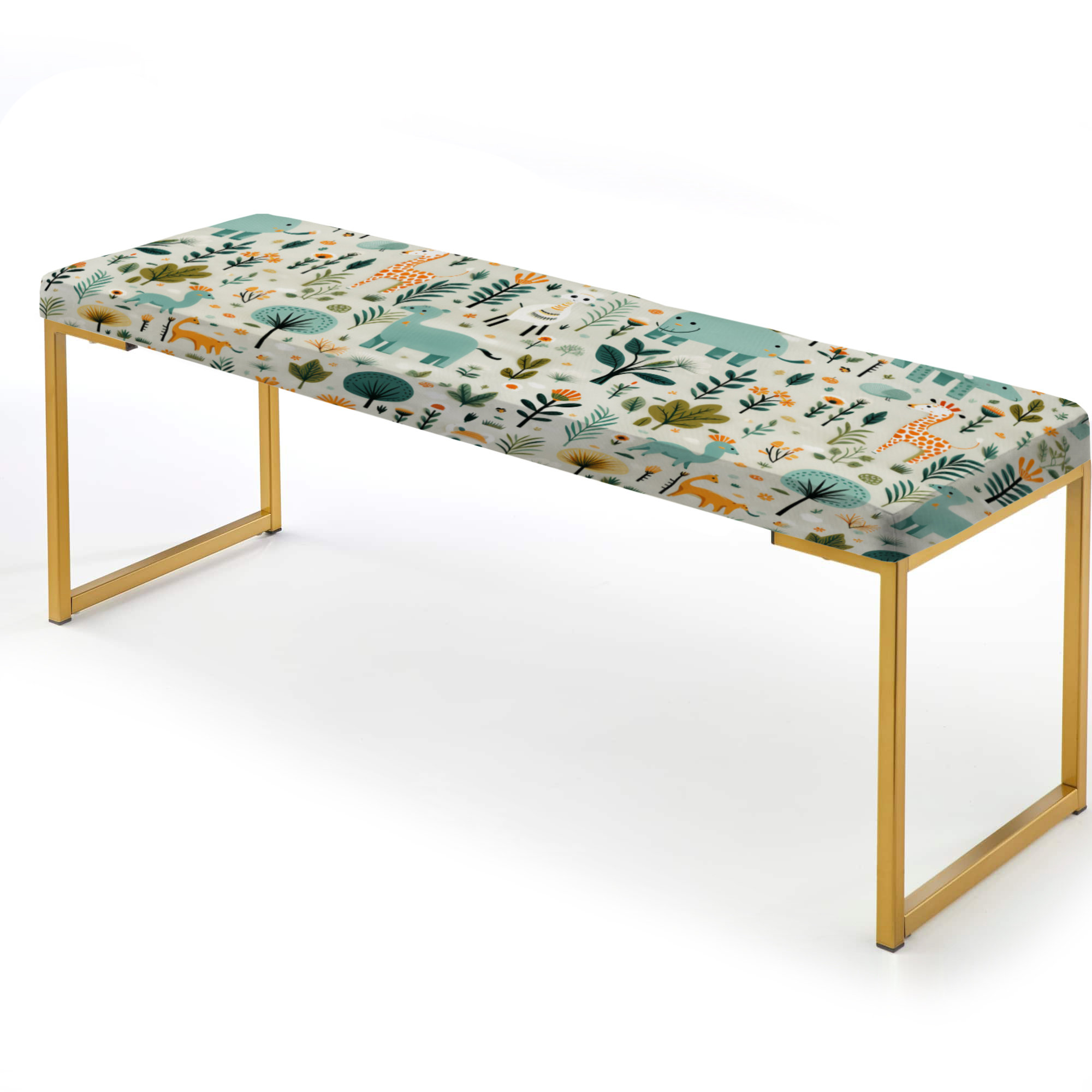 East Urban Home Jacquet Cartoon Jungle Safari Animal Print For Nursery ...