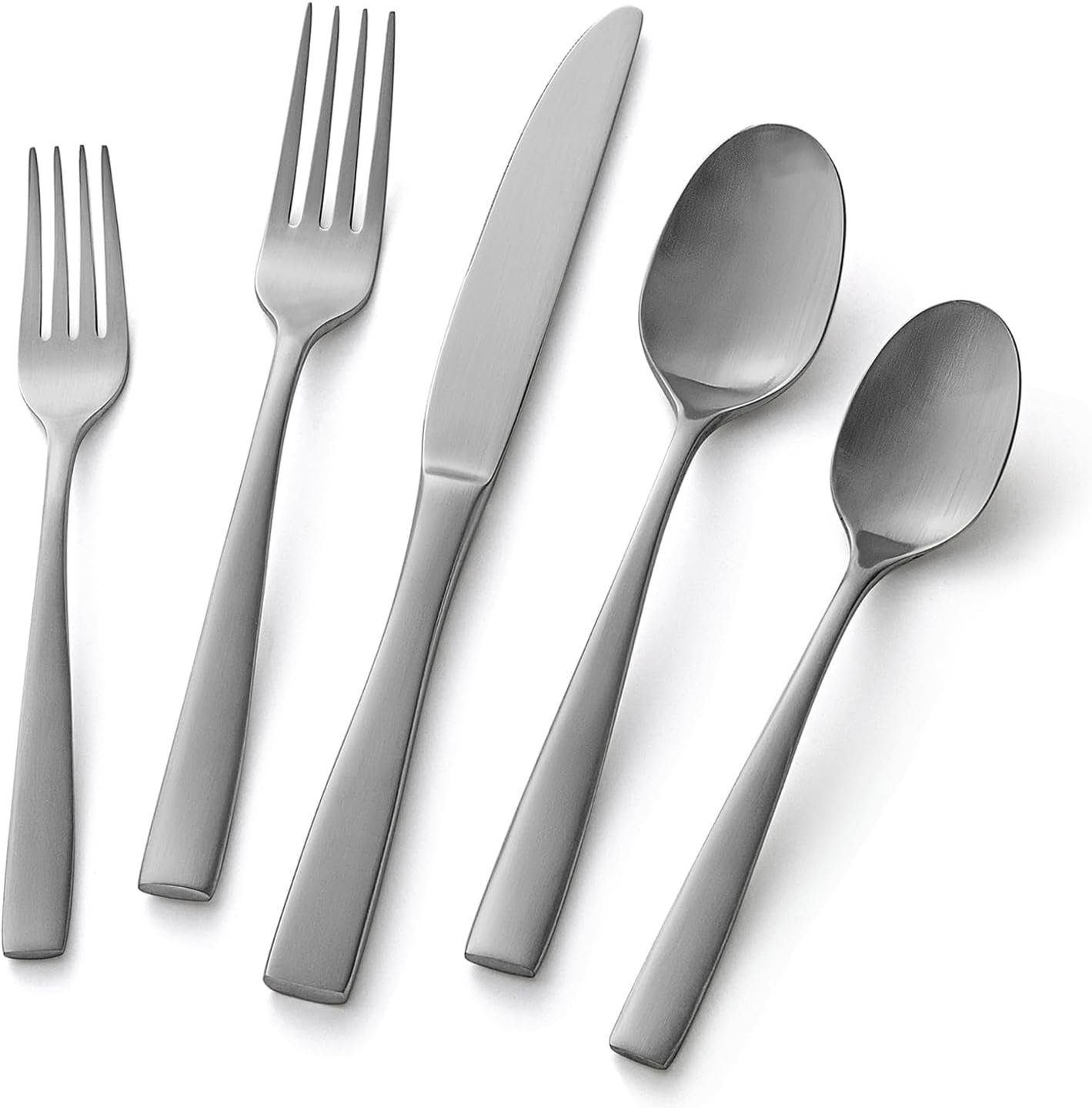 Hokku Designs 40PCS Extra Thickness Satin Loft Heavy Duty Silverware ...