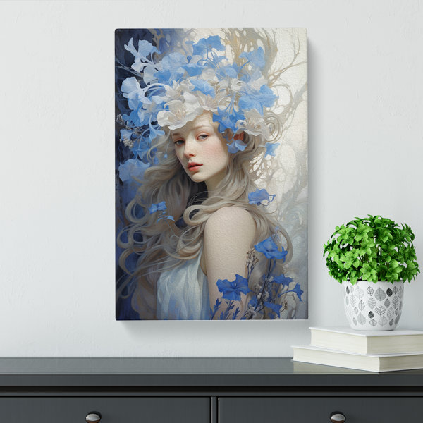 Marlow Home Co. Bluebell Flower Rococo No.2 - Print | Wayfair.co.uk