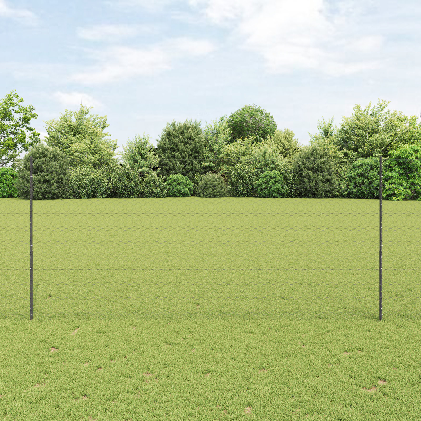 Dakota Fields Fence Posts 22 Pcs U-Channel Grey 160 Cm Steel | Wayfair ...