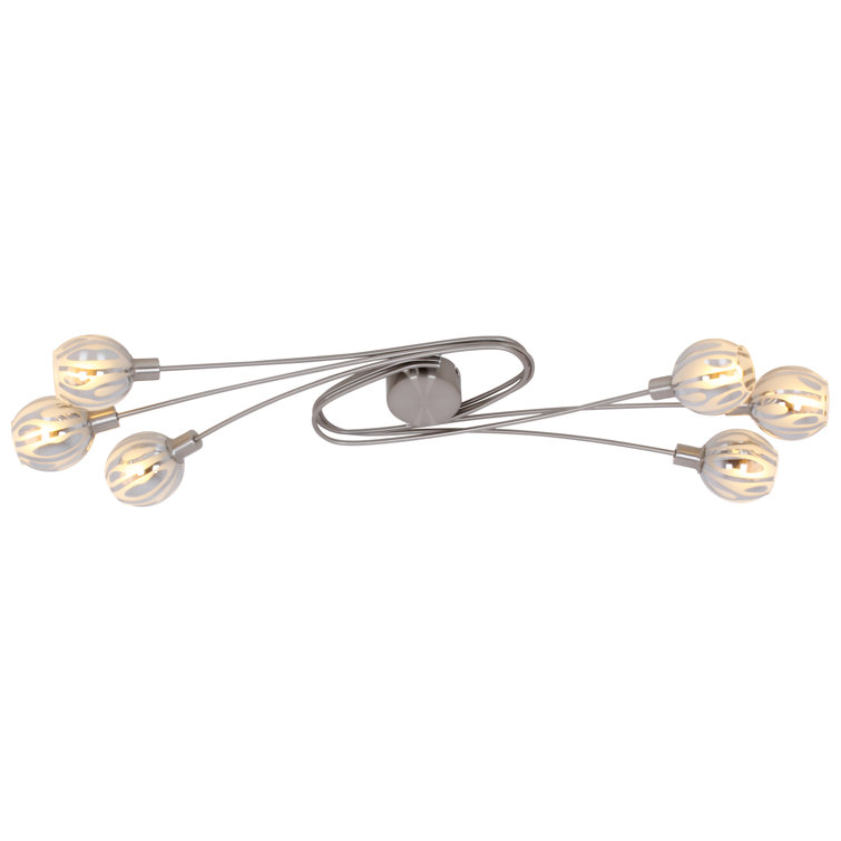 Ophelia & Co. Amalthea Glass Semi Flush Mount | Wayfair.co.uk