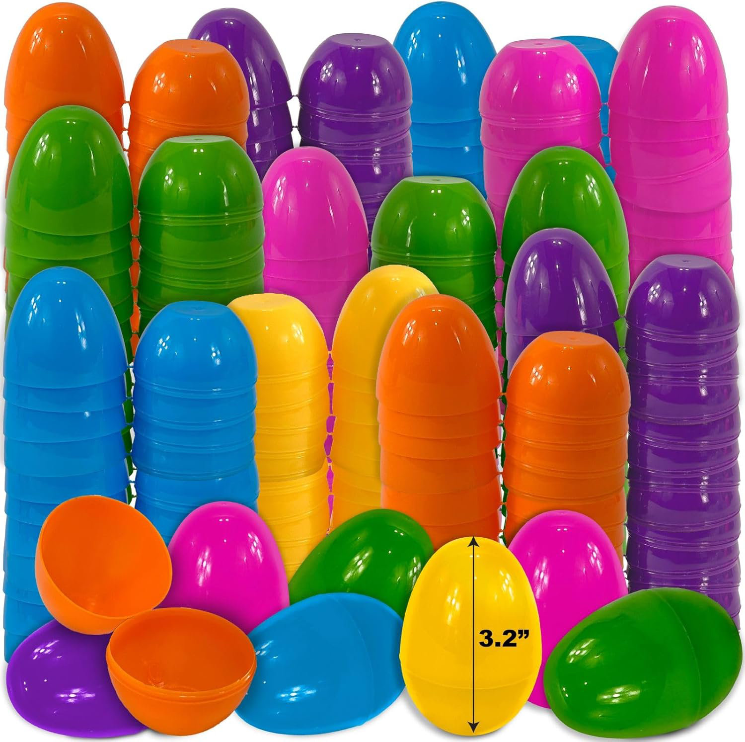 Stargo 12 Pack Multi Coloured Fillable Eggs - Wayfair Canada