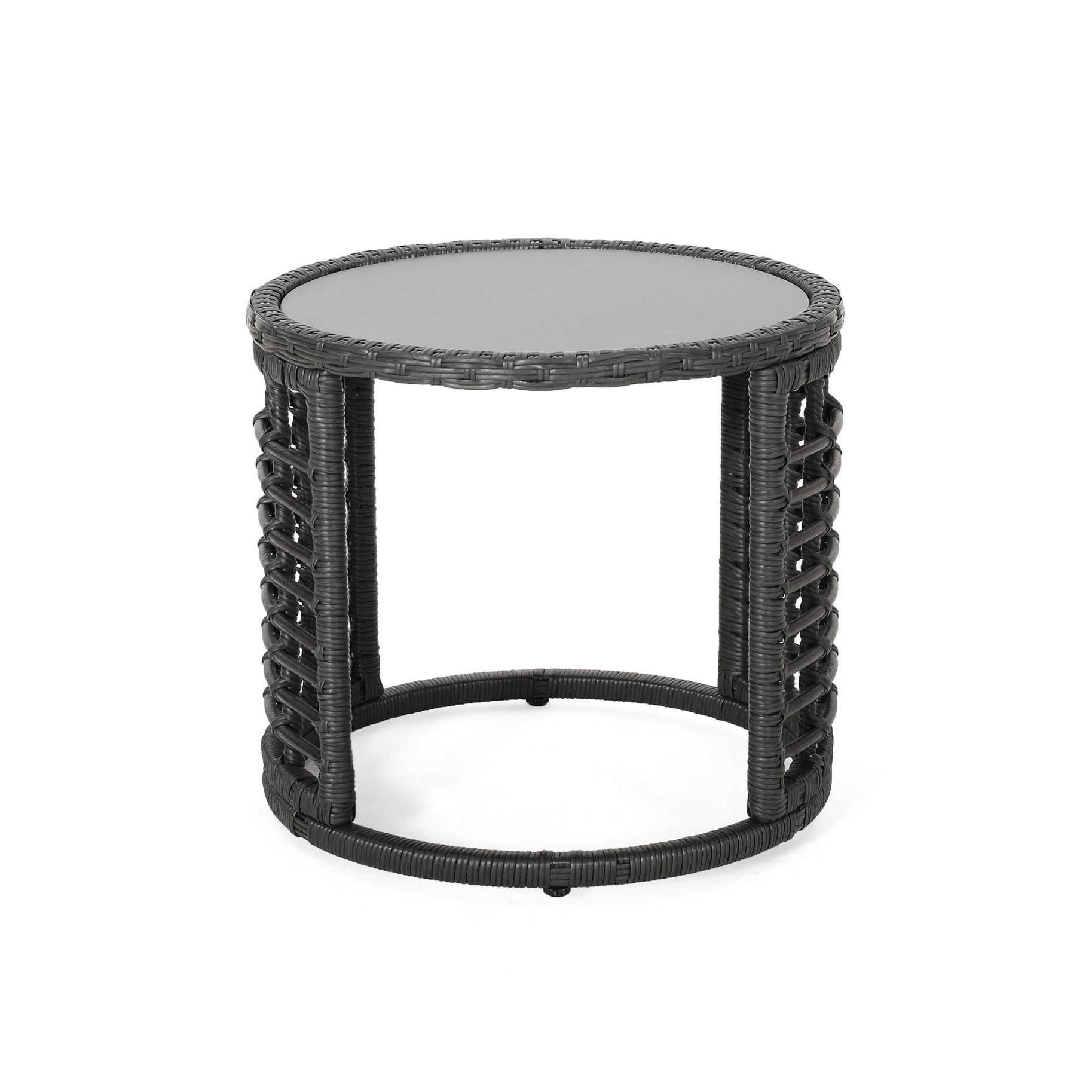 Bay Isle Home™ Grey Side Table, 18.44in Product Depth X Width 16.56in ...