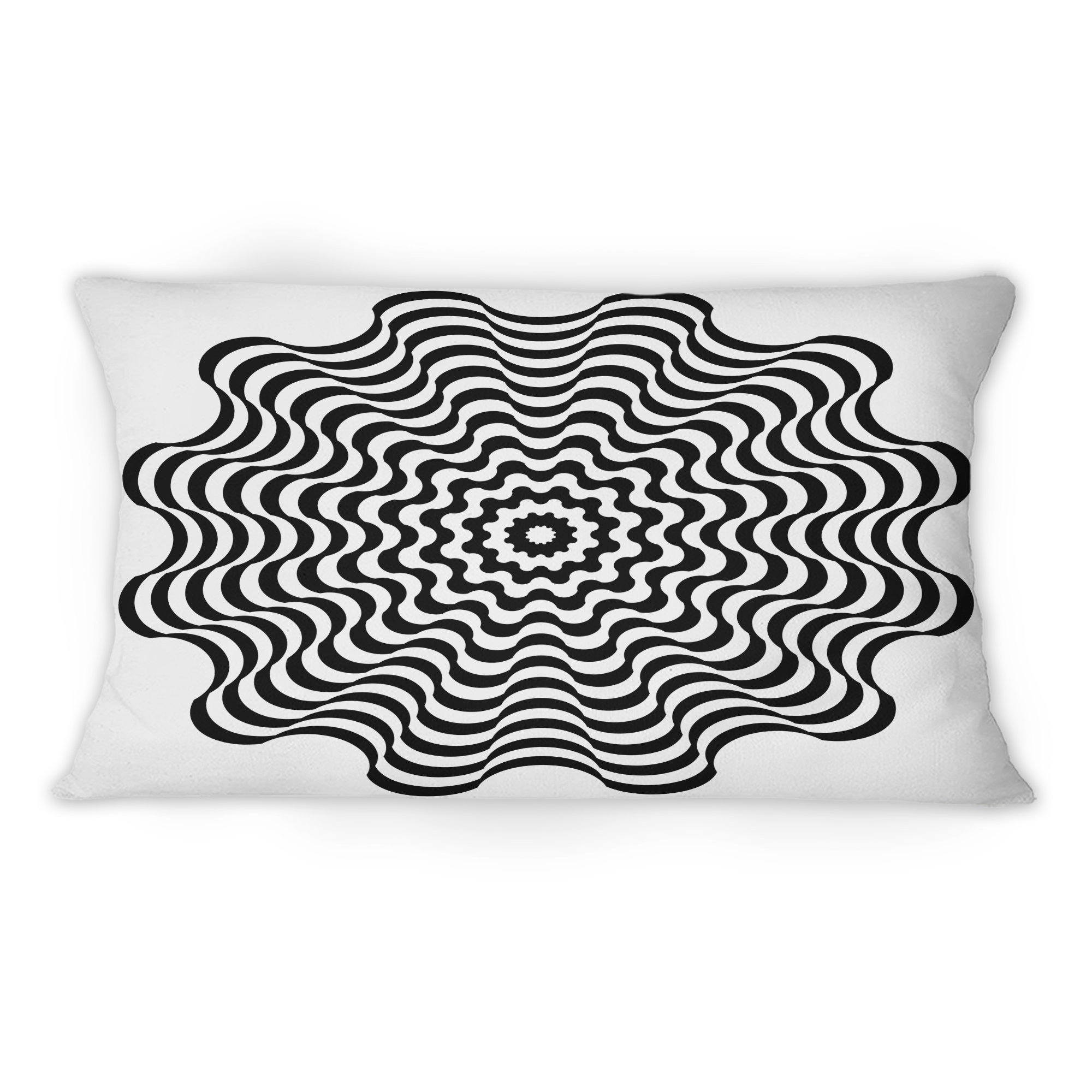 Design Art Optical Illusion Spiral - Modern Printed Throw Pillow | Wayfair