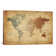 East Urban Home 'Map of the World III' Graphic Art Print & Reviews ...