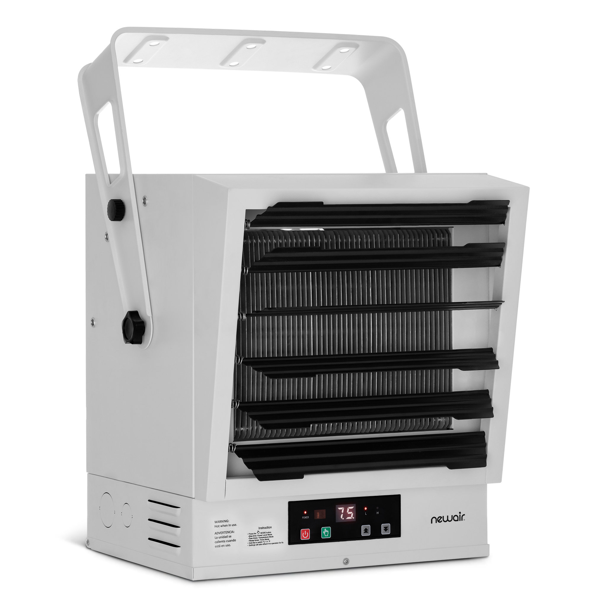 Newair Hardwired Electric 10,000W Garage Heater, 240v Powerful Fan ...