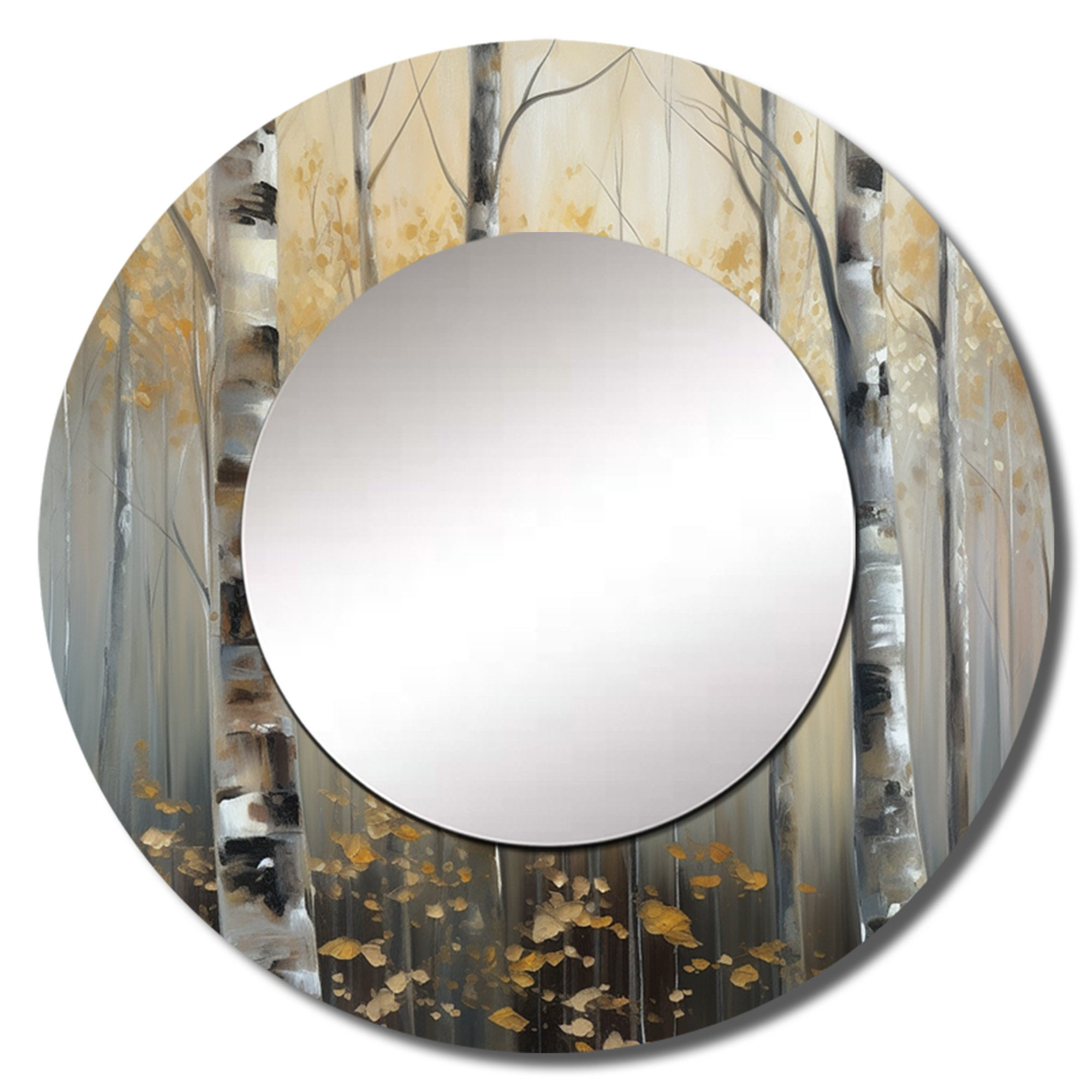 East Urban Home Radiyah Birch Tree Dense Forest IV - Tree Decorative ...