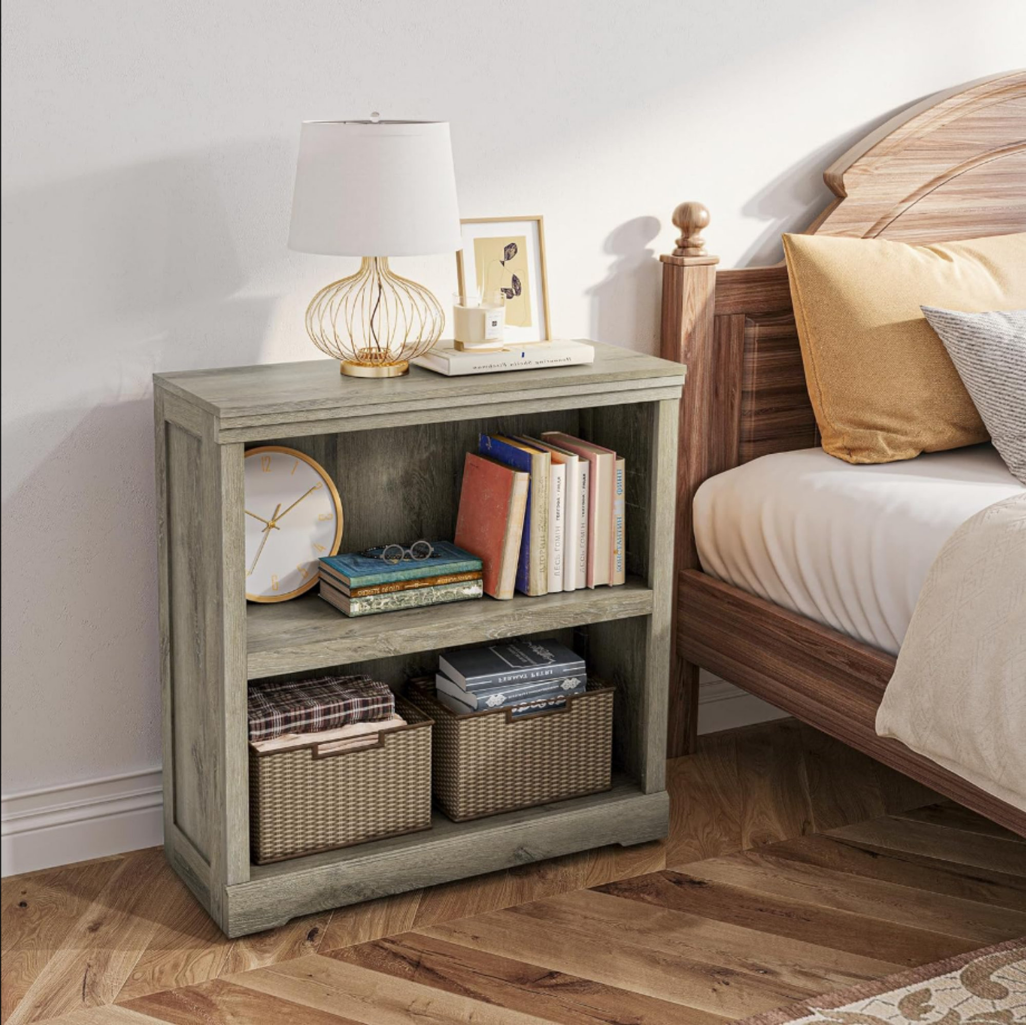 Millwood Pines Farmhouse Charm 2-Tier Bookcase | Wayfair