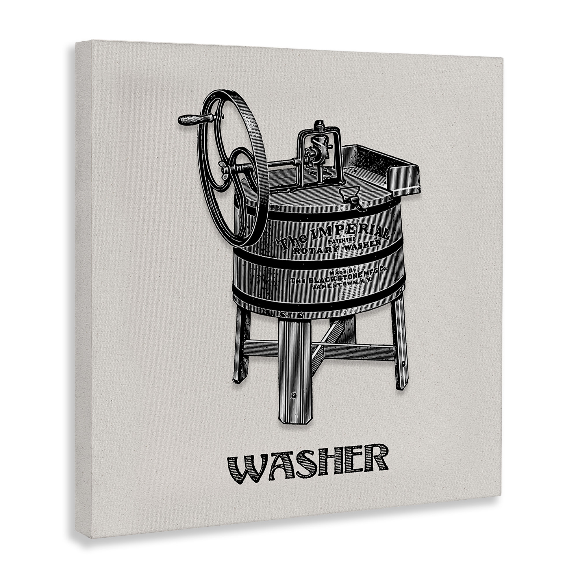 Ophelia & Co. Antique Rotary Washer Canvas, design by Val Rhodes ...