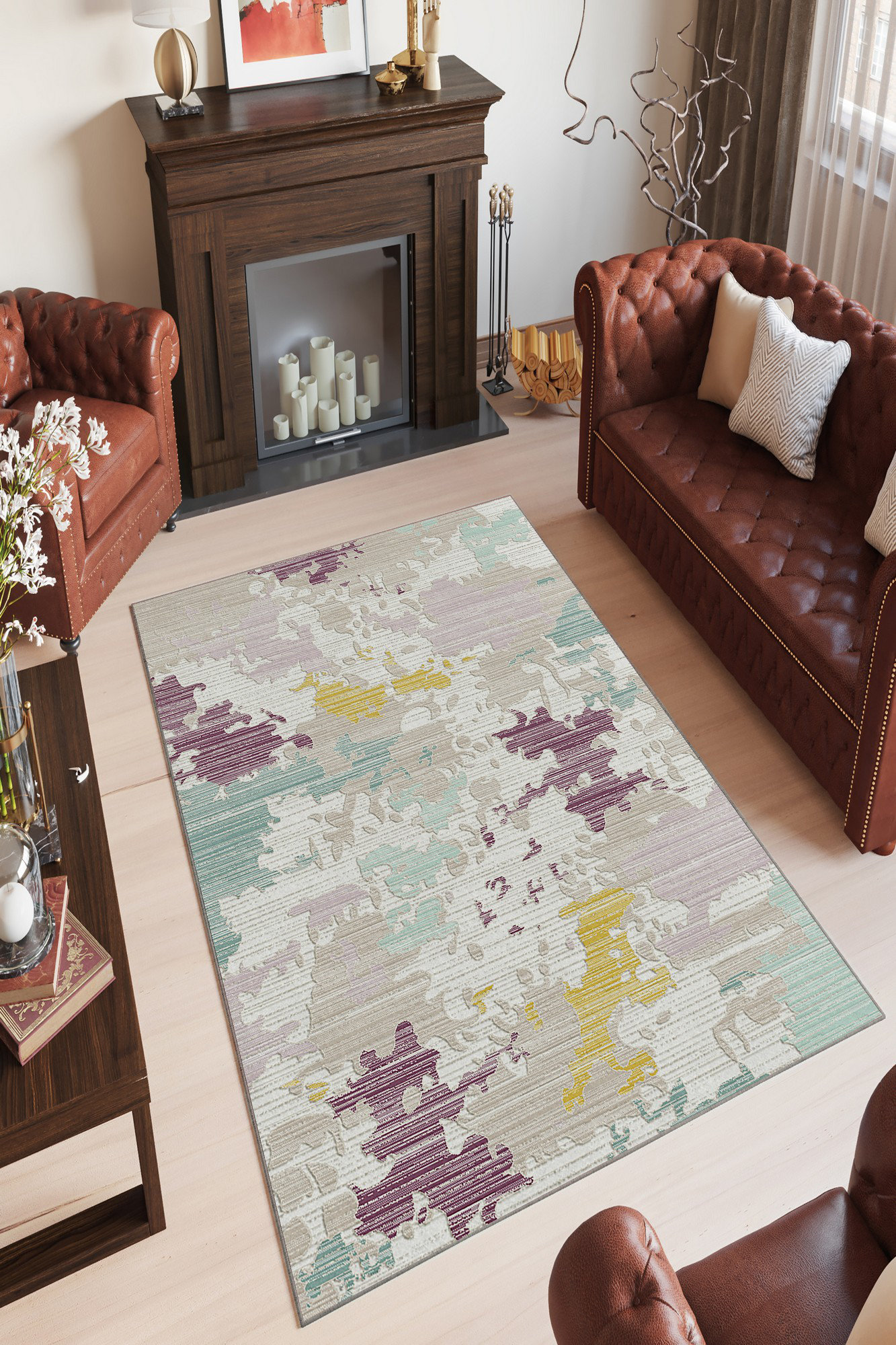 East Urban Home Rectangle Hall Machine Braided Polyester Area Rug in ...