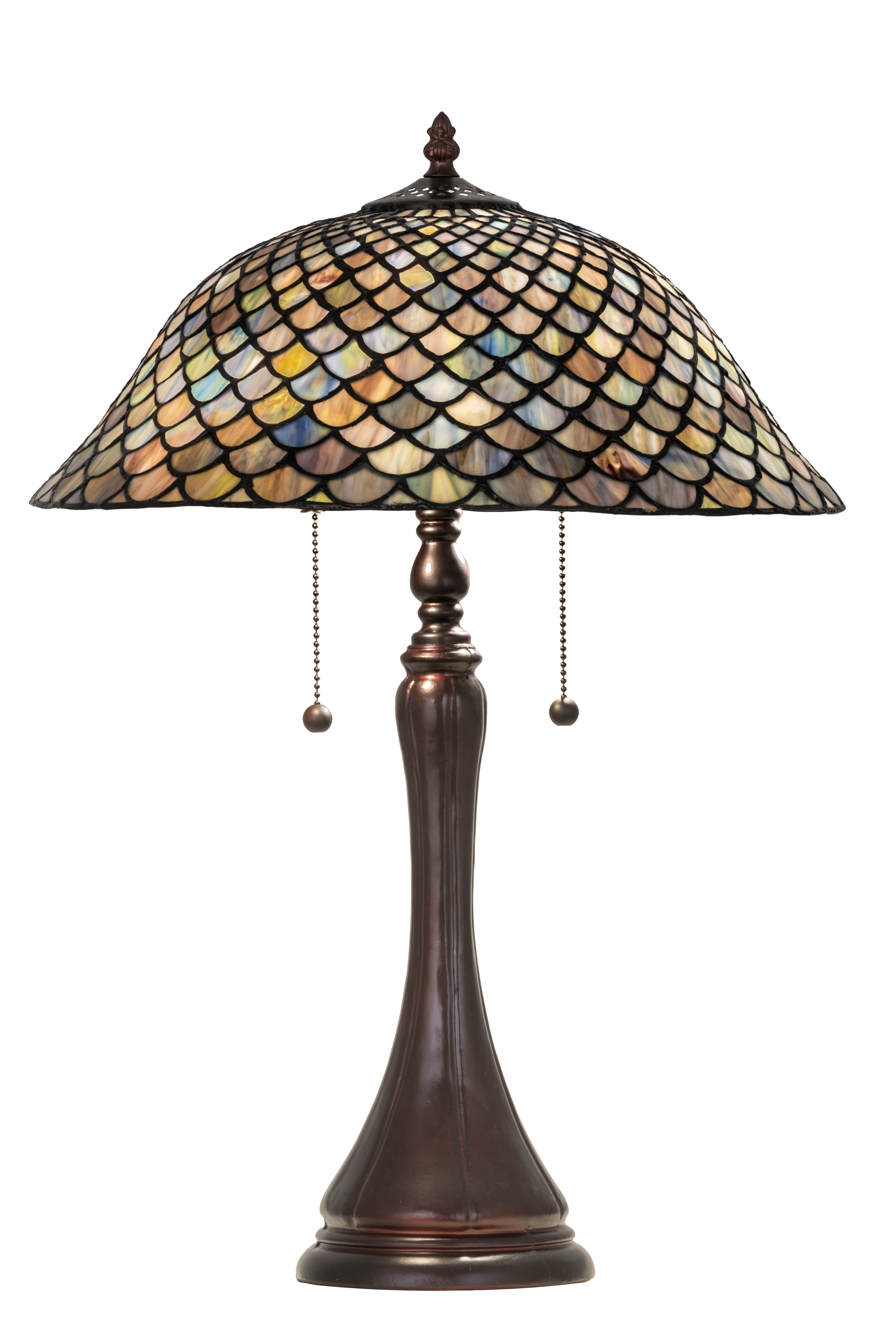 Astoria Grand Isola Fishscale 23" Table Lamp | Wayfair
