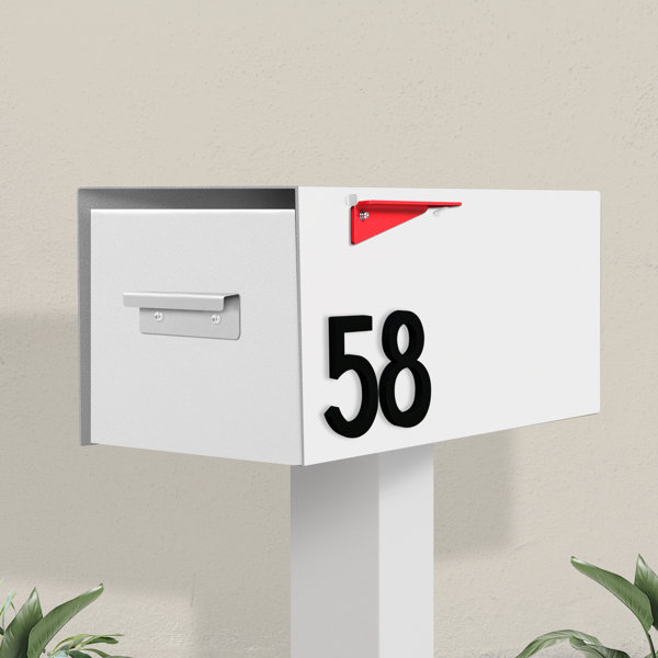 Modern Aspect Malone Post Mounted Steel Mailbox - Wayfair Canada