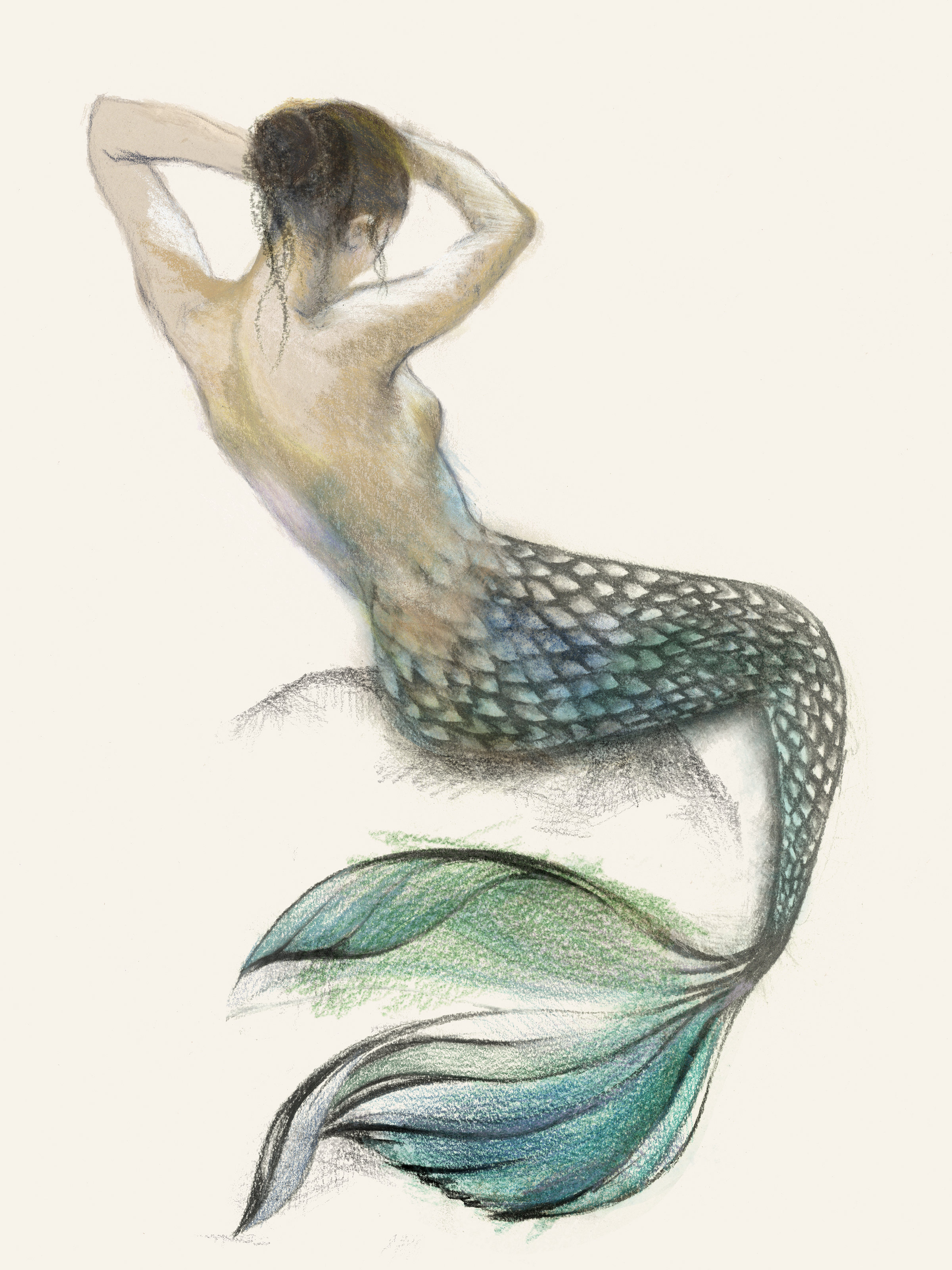 Chelsea Art Studio Mermaid I by Peyton Gray - Painting Print | Wayfair