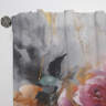 East Urban Home Domani - Pink Romantic Roses - Traditional Curtain ...