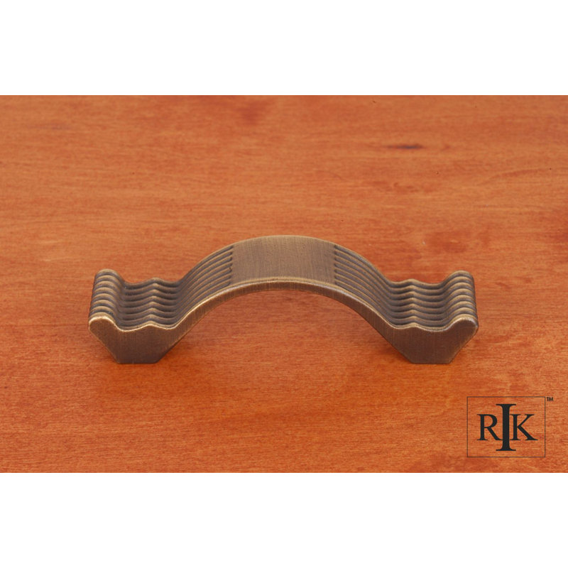 Rk International 3" Wavy Contoured Pull with Lines CP Series | Wayfair