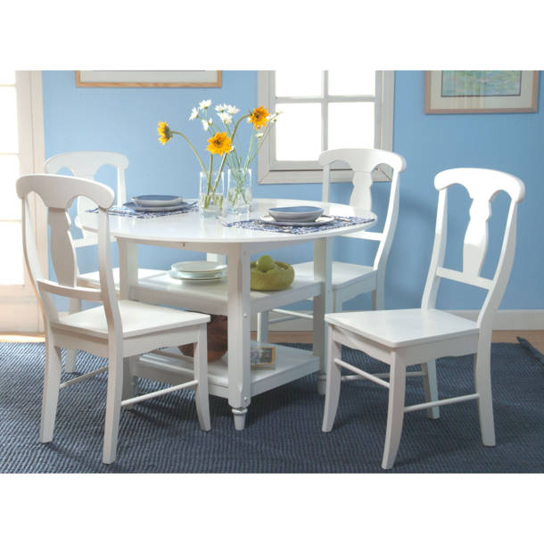Alcott Hill® Bristol Point Extendable Round Solid Wood Base Dining ...