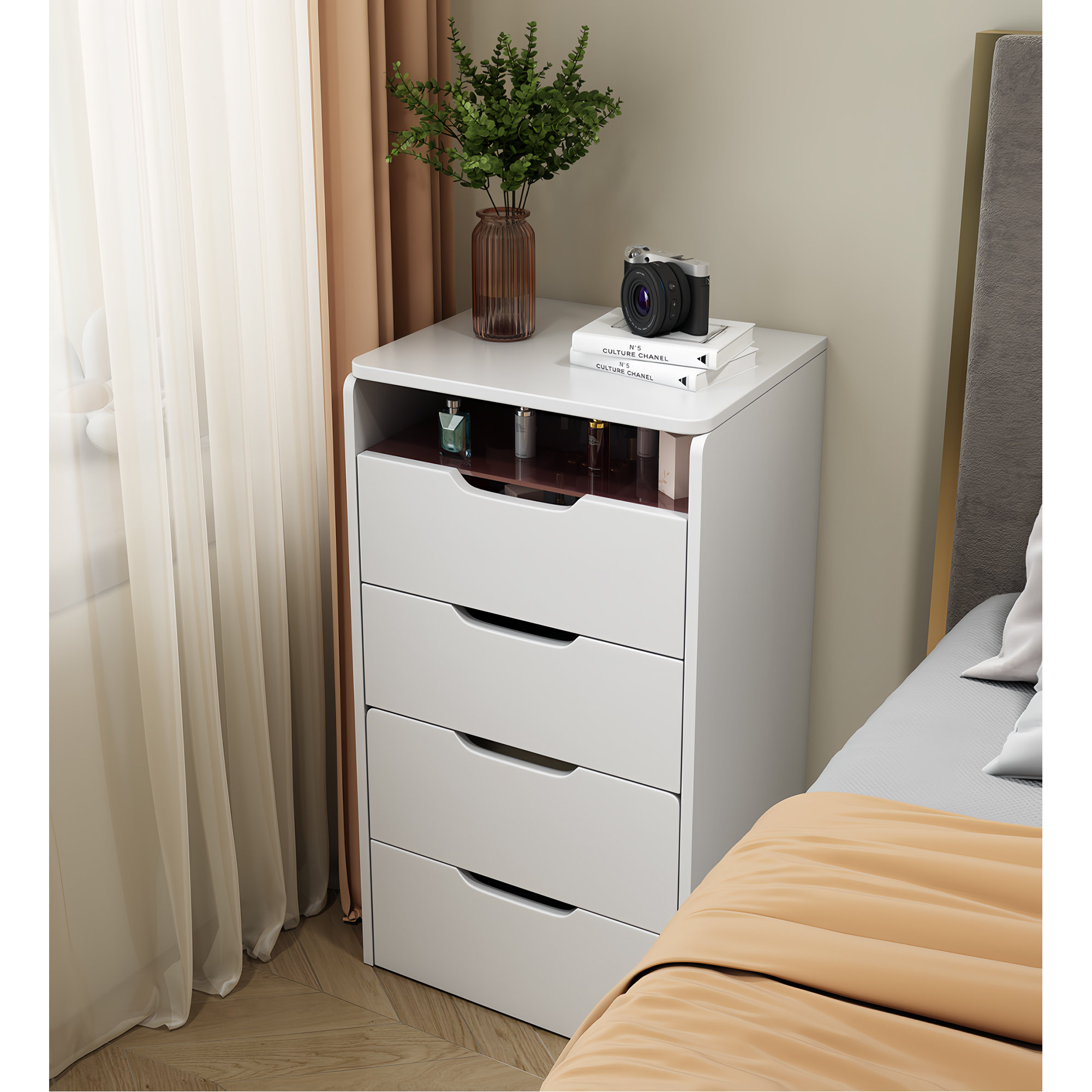 Ivy Bronx (48CM) 3 In 1 Vanity Desk With Plip Top Mirror, Small Make Up ...