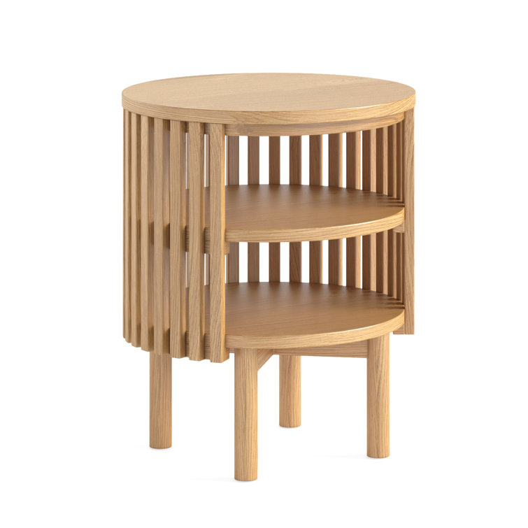Latitude Run Camden Oak Open Slatted Side Table | Wayfair.co.uk