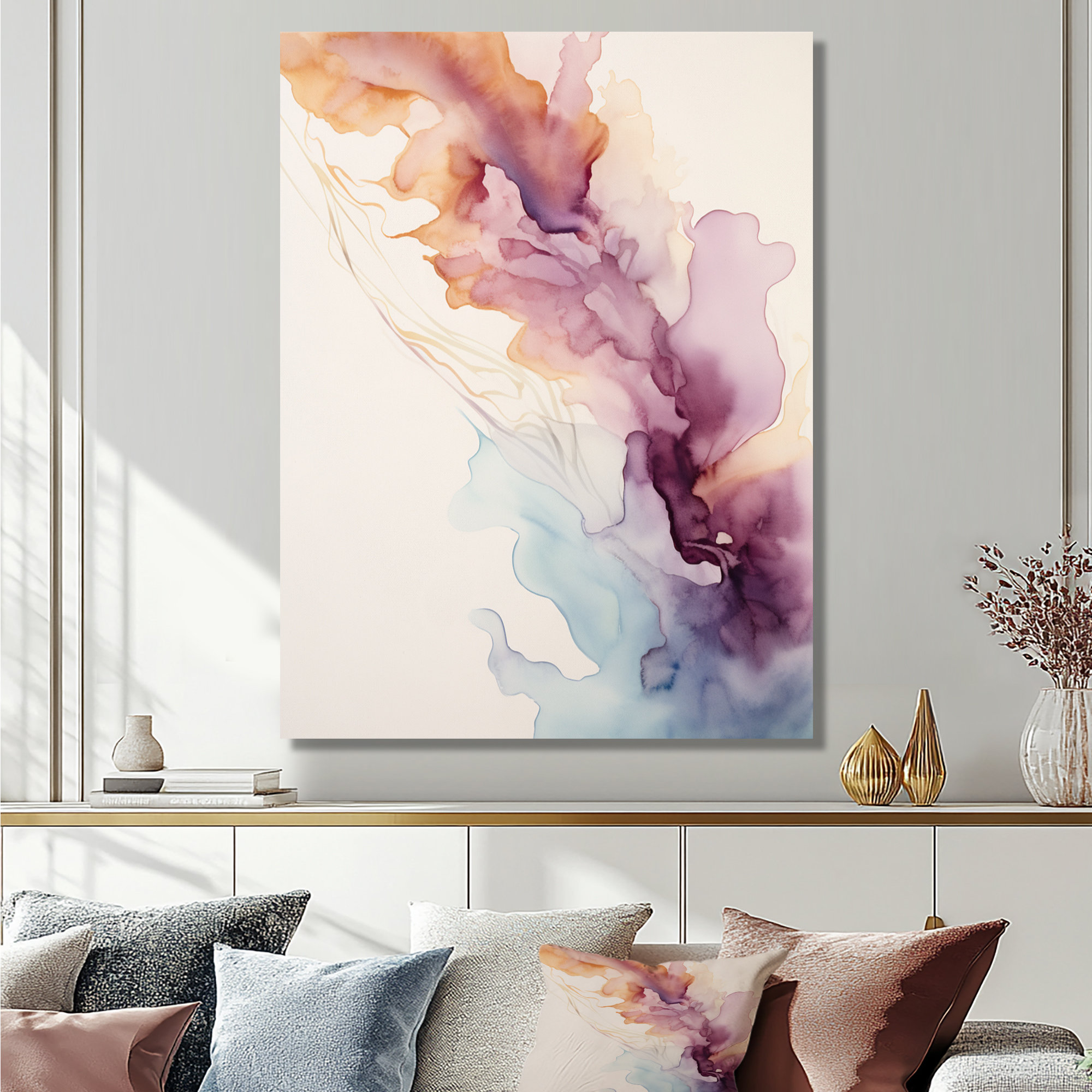 Ivy Bronx Sea Of Tranquility Subtle Retro Pastels II - Liquid Ink ...