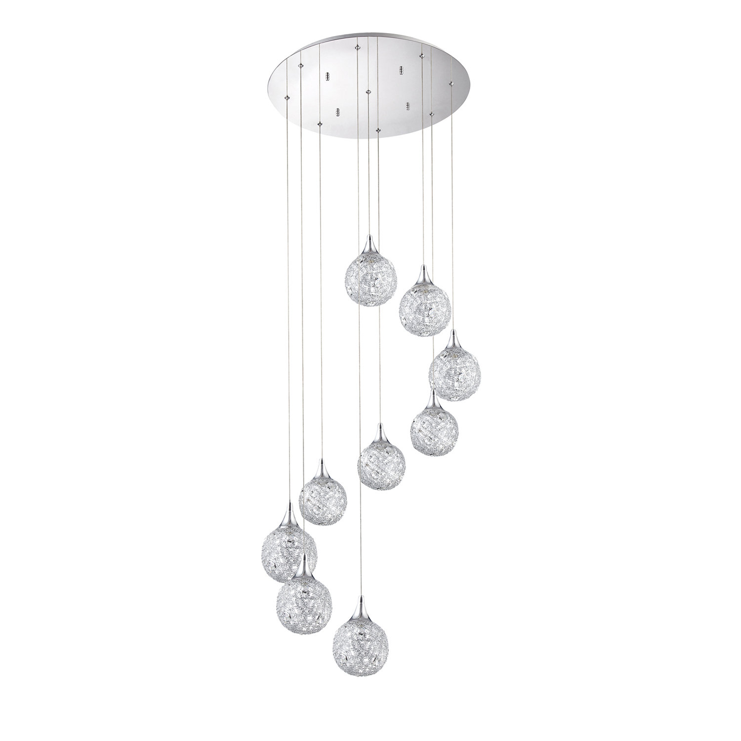 House of Hampton McManus 9-Light Cluster Globe Pendant - Wayfair Canada