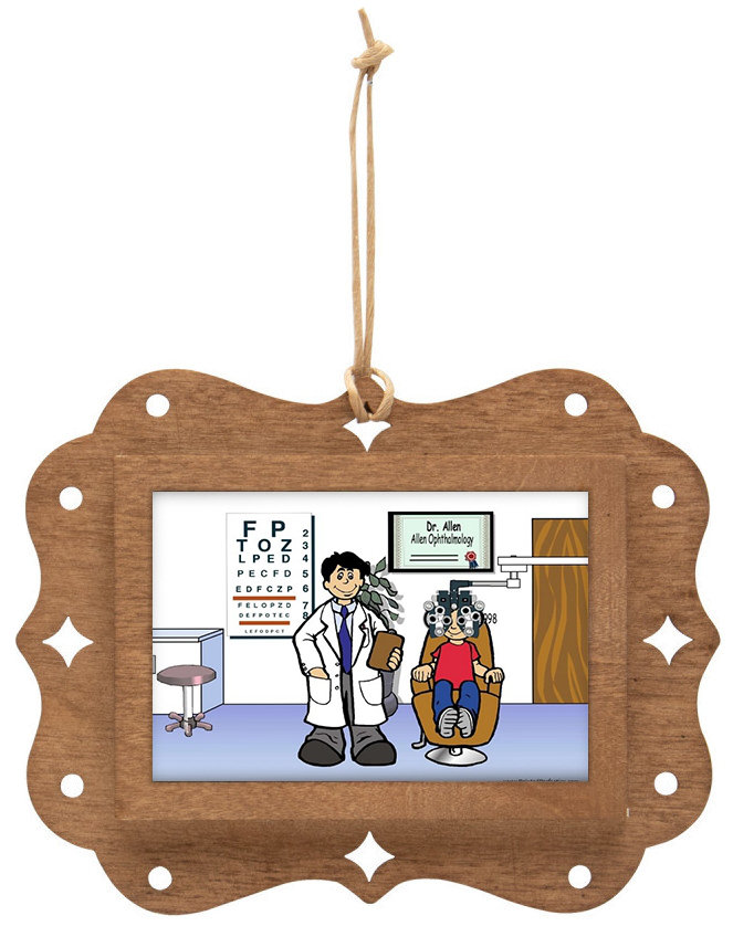 Printed Perfection Personalized Optometrist - Male Laser Cut, Wooden ...