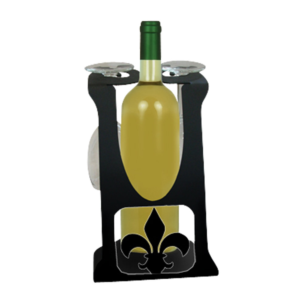 Village Wrought Iron Fleur-De-Lis - Wine Holder | Perigold