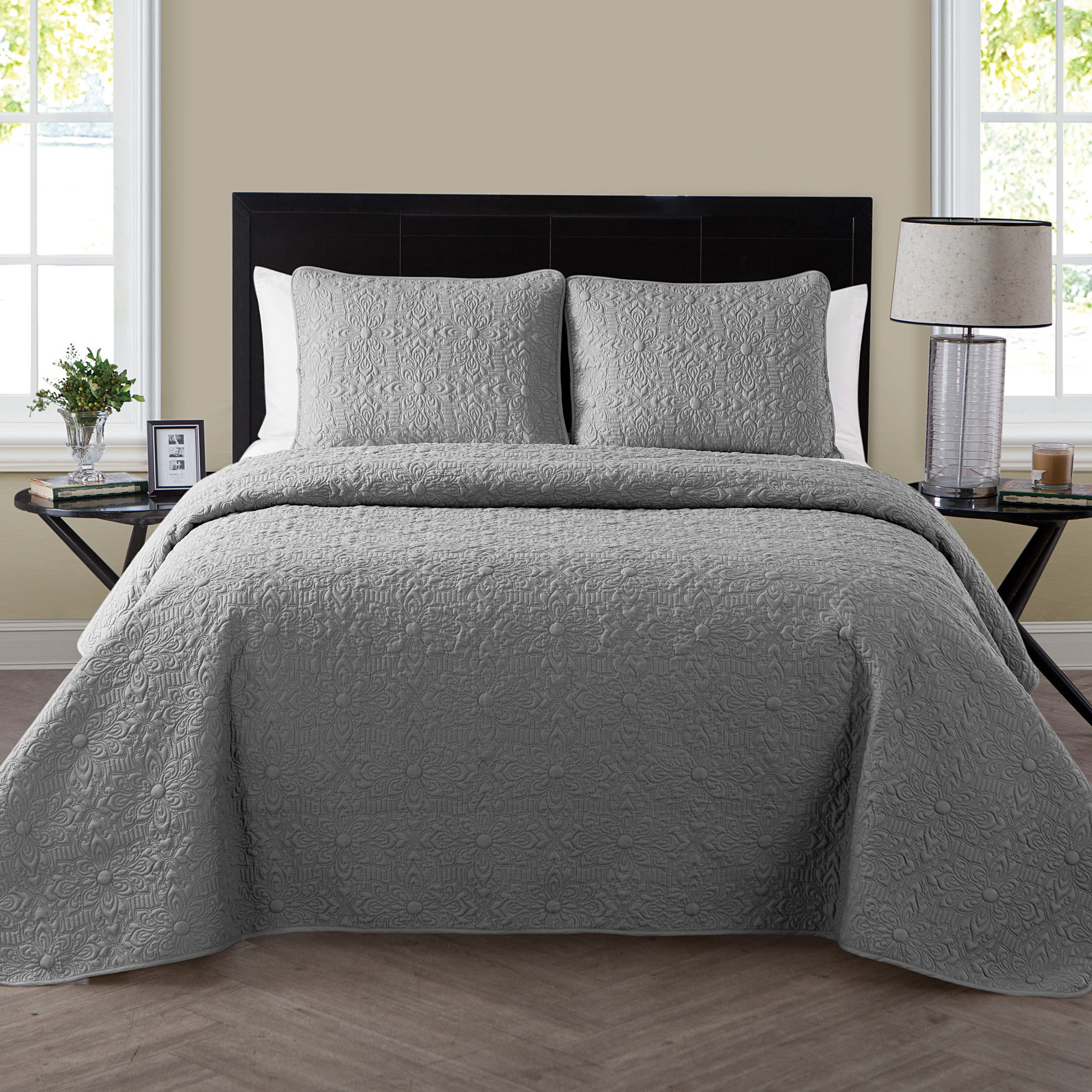 VCNY Caroline Microfiber 3 Piece Quilt Set & Reviews - Wayfair Canada