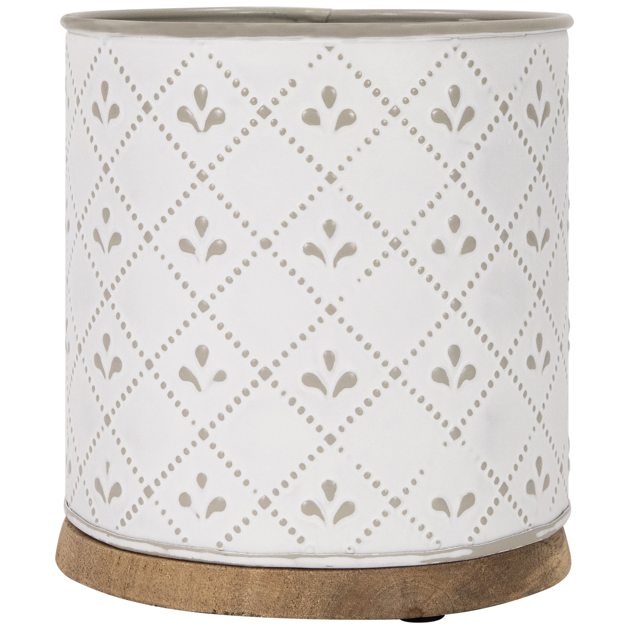 Northlight Seasonal Metal Round Flatware Caddy | Wayfair