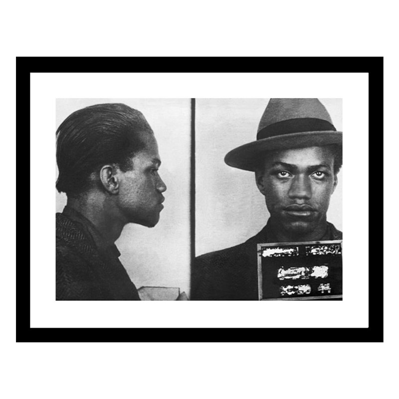Venice Beach Collections Malcolm X 1944 Mugshot Photos - 14x18 Framed ...