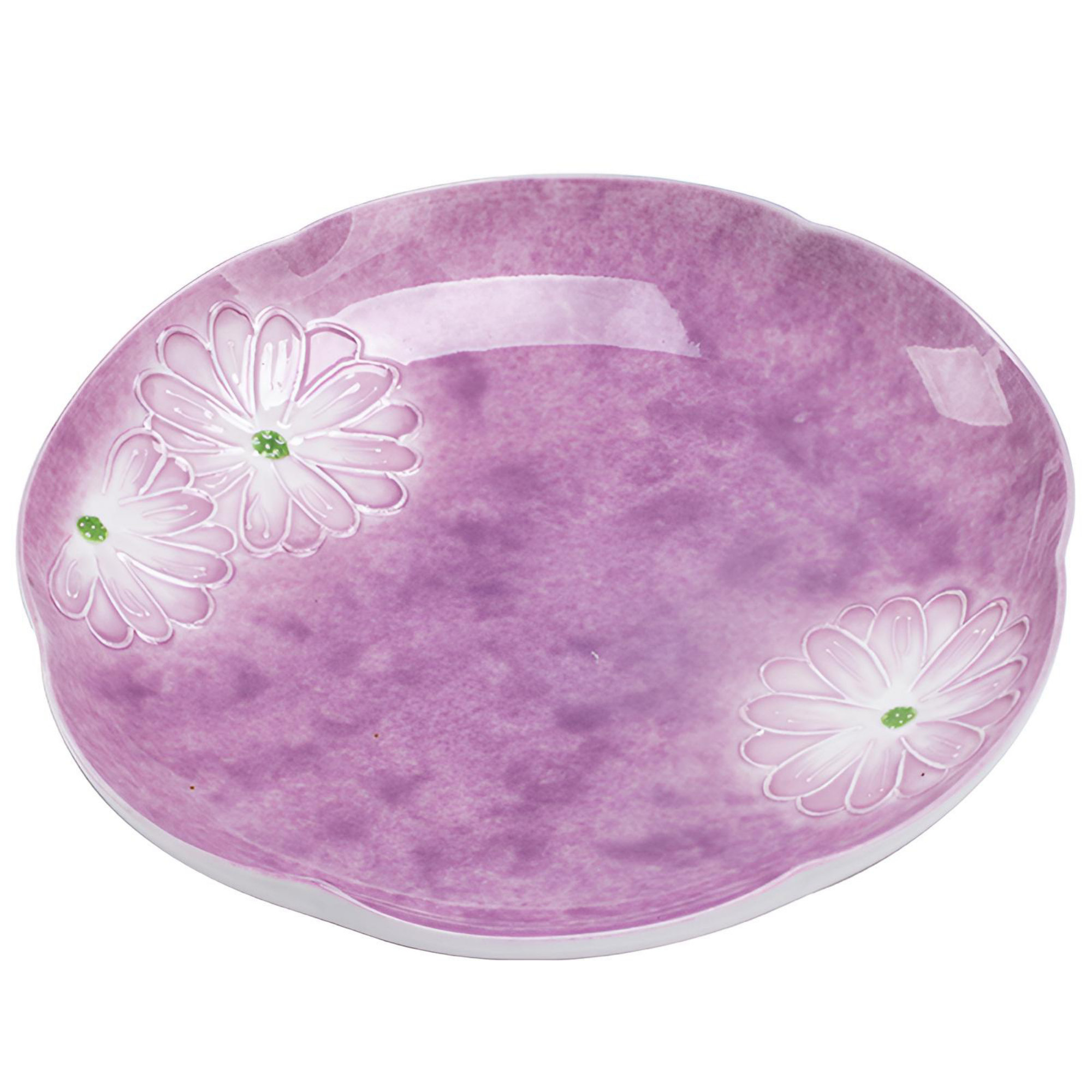 Orren Ellis Hand Drawn Daisy Curled Edge Teapot Tray - Japanese ...