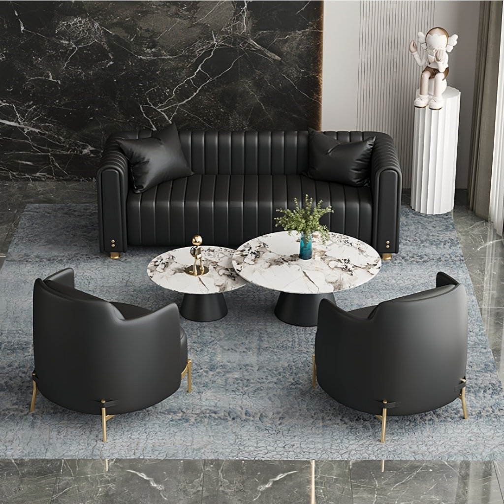 Lifton Modern Sofa Coffee Table Combination 5 - Piece Living Room Set ...