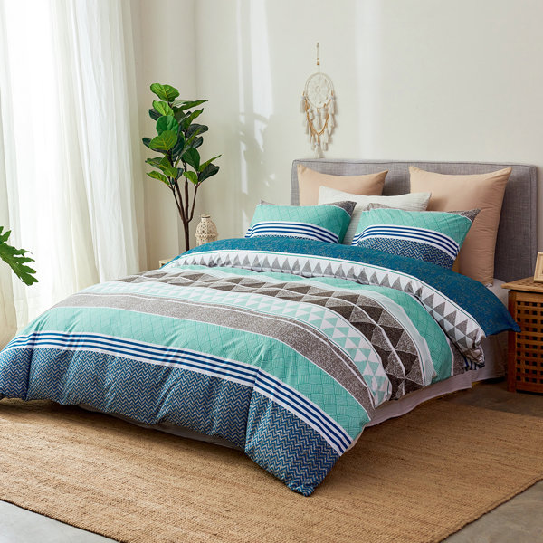JML W-Printed-DUVERT-COVER Geometric Shapes Duvet Cover Set | Wayfair