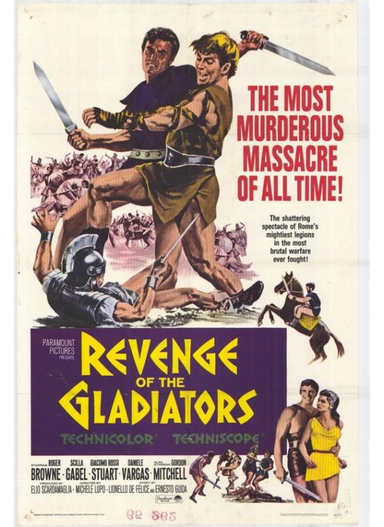 Posterazzi Pop Culture Graphics Revenge Of The Gladiators Movie Poster ...