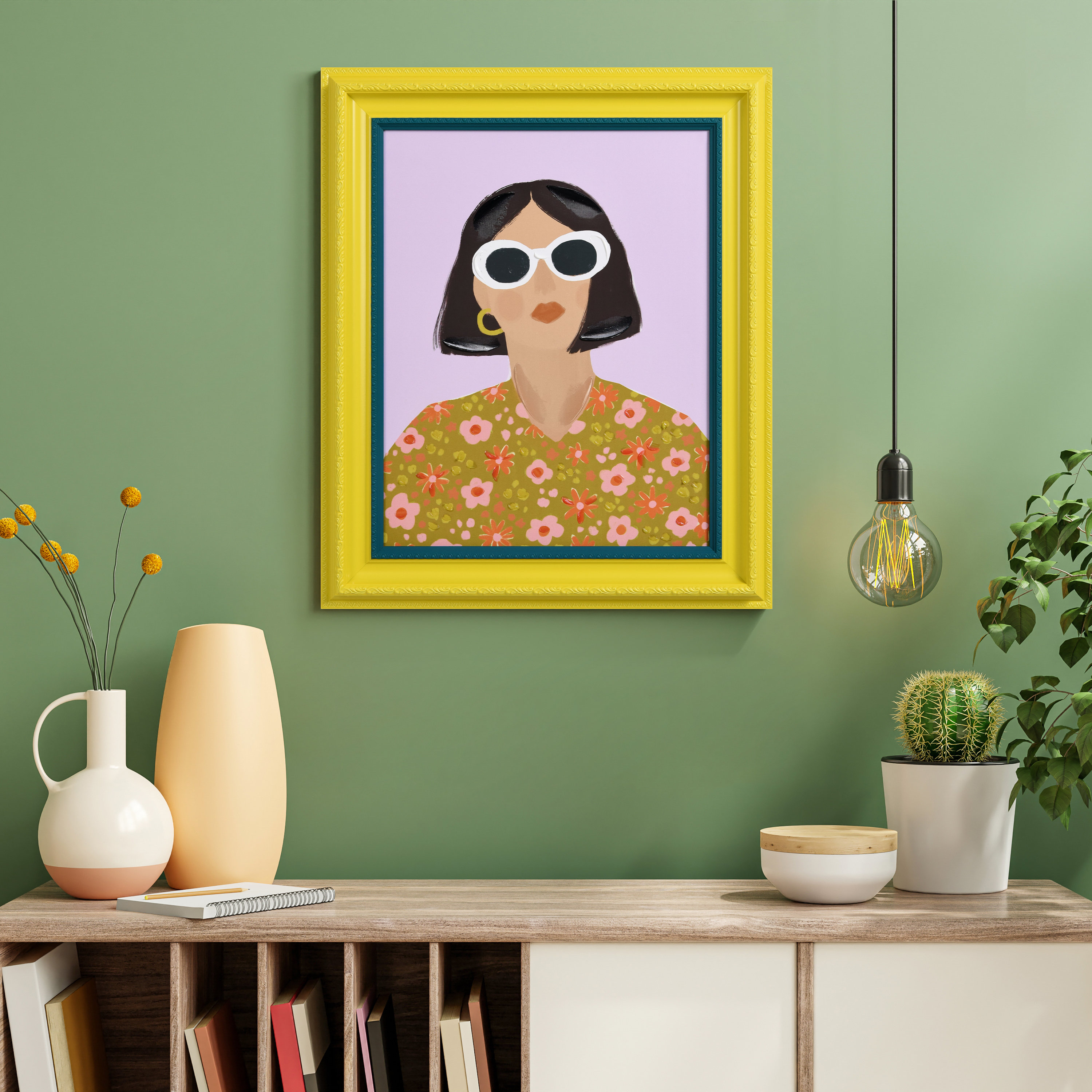 Winston Porter "Sunshine Chic" Chromatic Hand Painted Embellished ...
