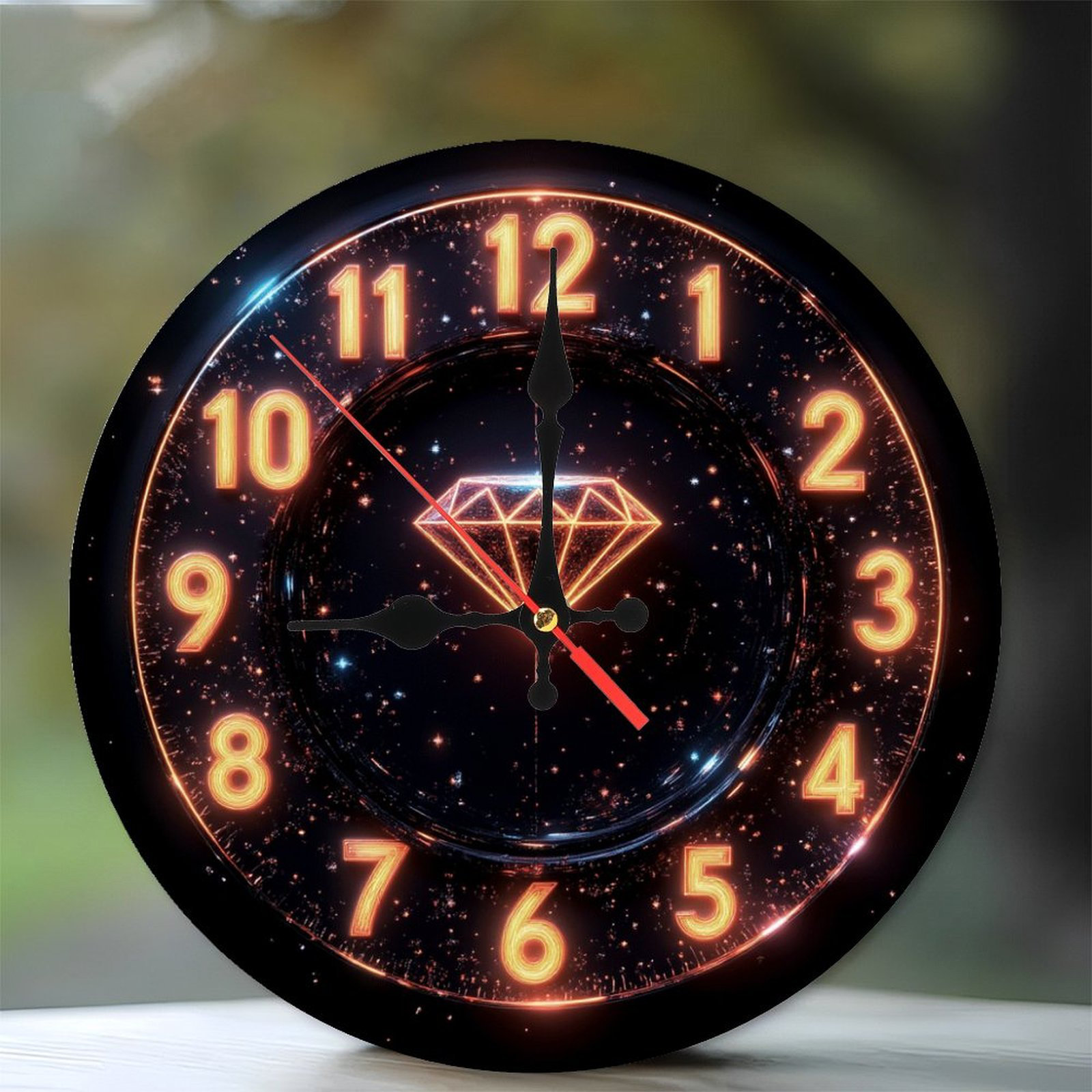 Dakota Fields Cosmic Clock Face With Diamond | Wayfair