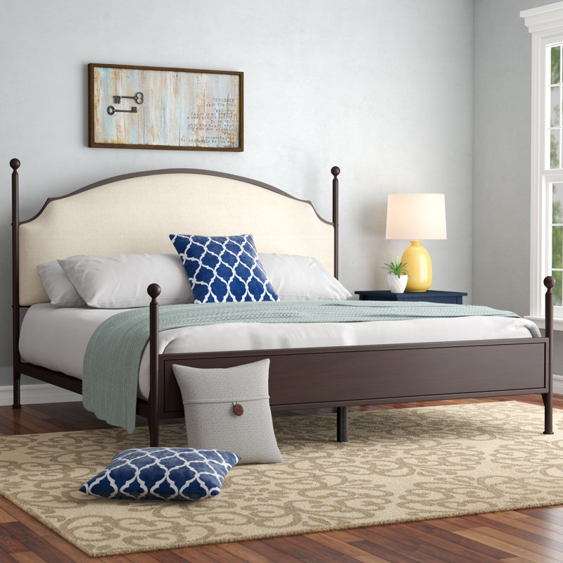 Three Posts™ Marinez Upholstered Standard Bed & Reviews | Wayfair