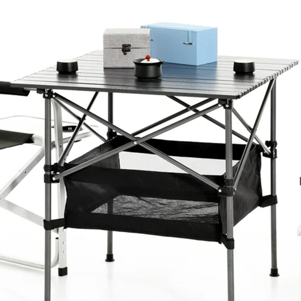 Arlmont & Co. Petrick Outdoor Camping Table, Folding Patio Table with ...