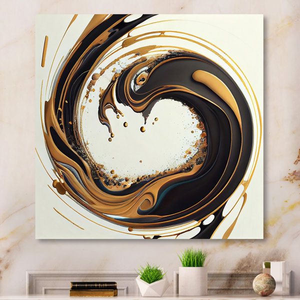 Ivy Bronx Devvin Metal Abstract And Geometric Wall Decor | Wayfair