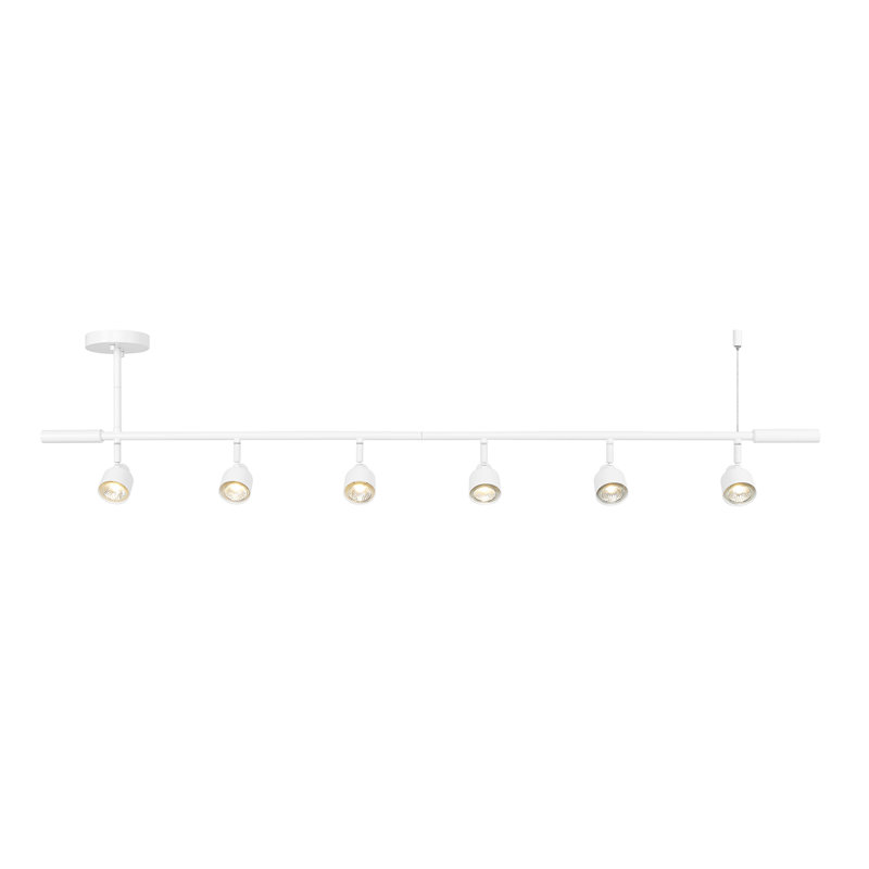 Ebern Designs 4.75'' 6 -Light Fixed Track Lighting Track Kit with ...