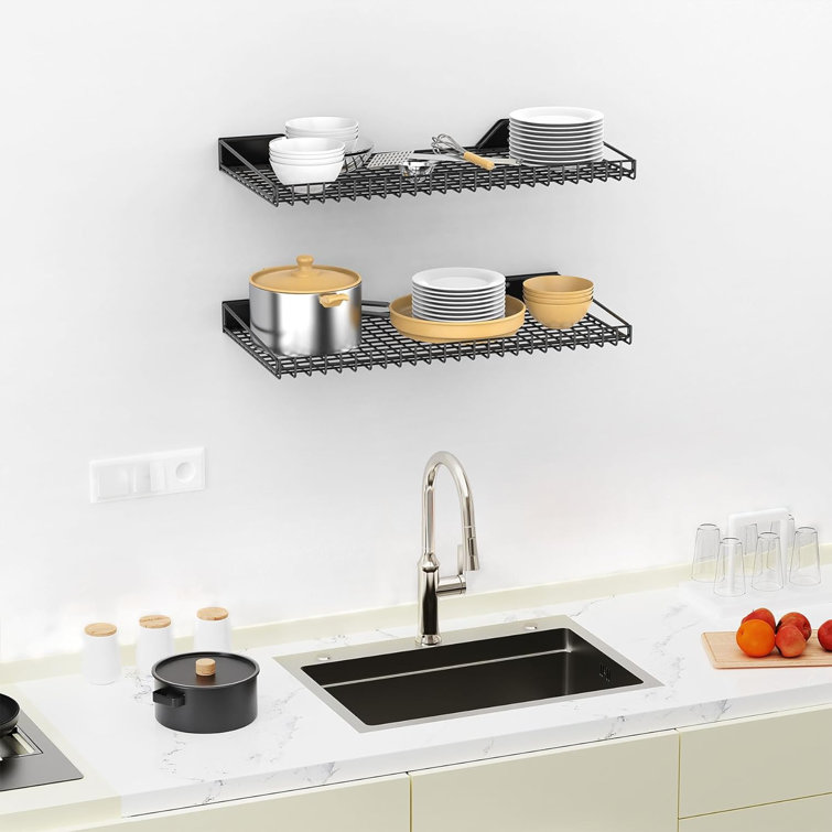 Rebrilliant Coster Metal Floating Shelf | Wayfair