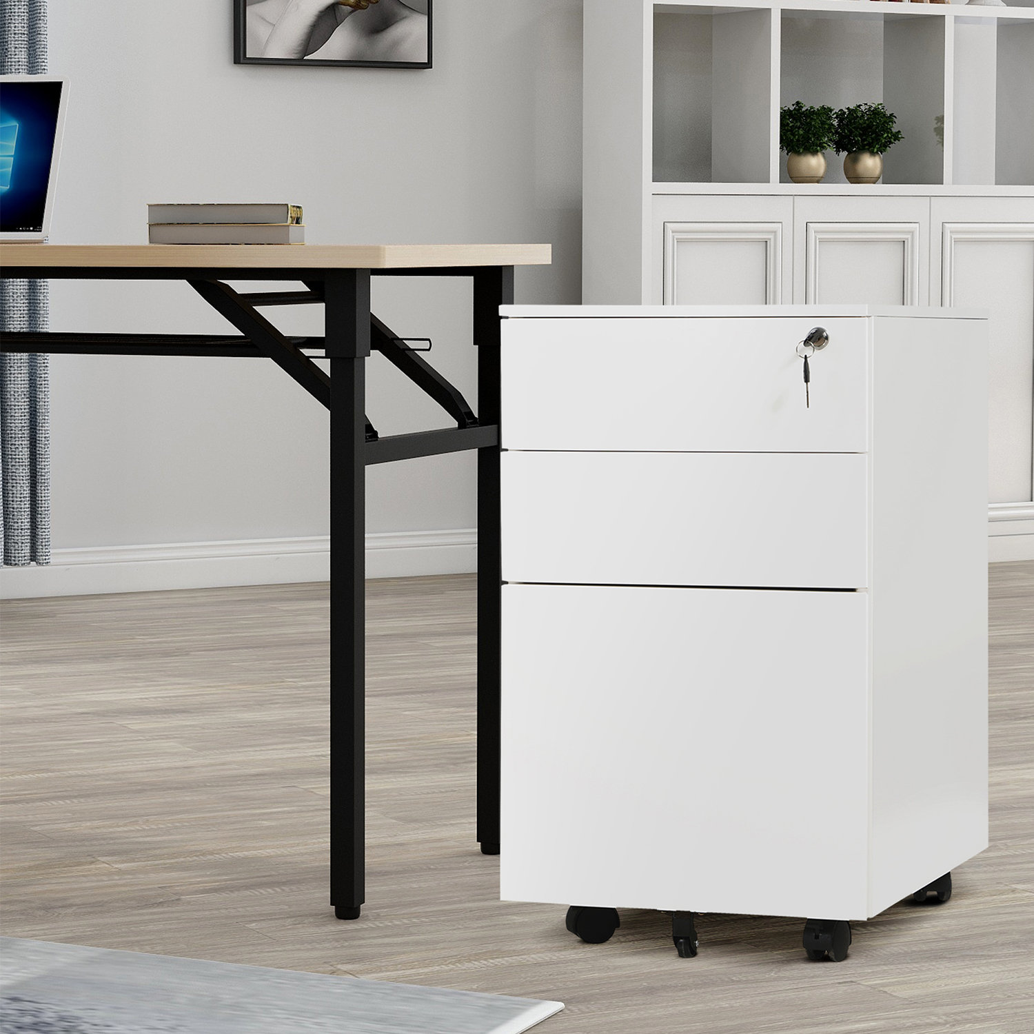 Symple Stuff Maxon 3-Drawer Mobile Vertical Filing Cabinet | Wayfair