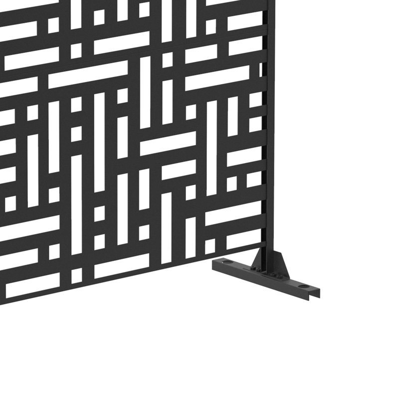 UIXE Stanaford 76'' x 47.2'' Privacy Metal Screen Fence Panel | Wayfair