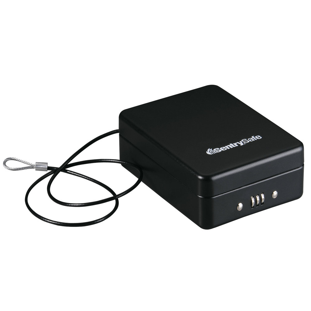 Sentry Safe SentrySafe 0.05 Cu. Ft. Portable Security Safe Box with ...