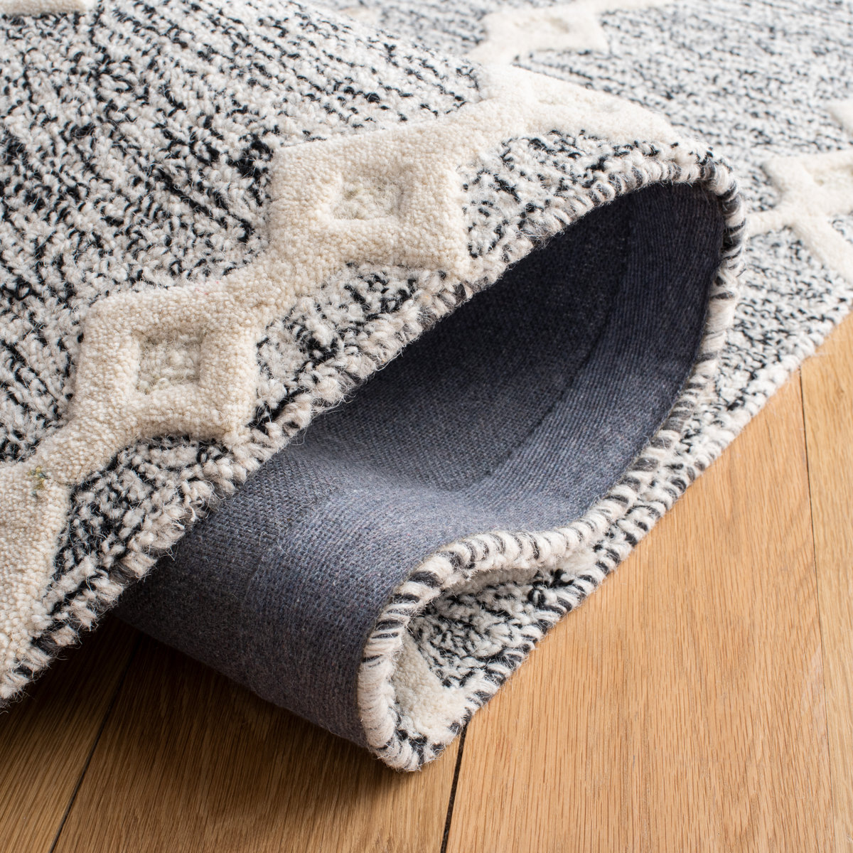 Steelside™ Etheredge Southwestern Handmade Tufted Cotton/Wool Gray ...