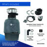 InSinkErator Evolution Cover Control 3/4 HP Garbage Disposal, Advanced ...