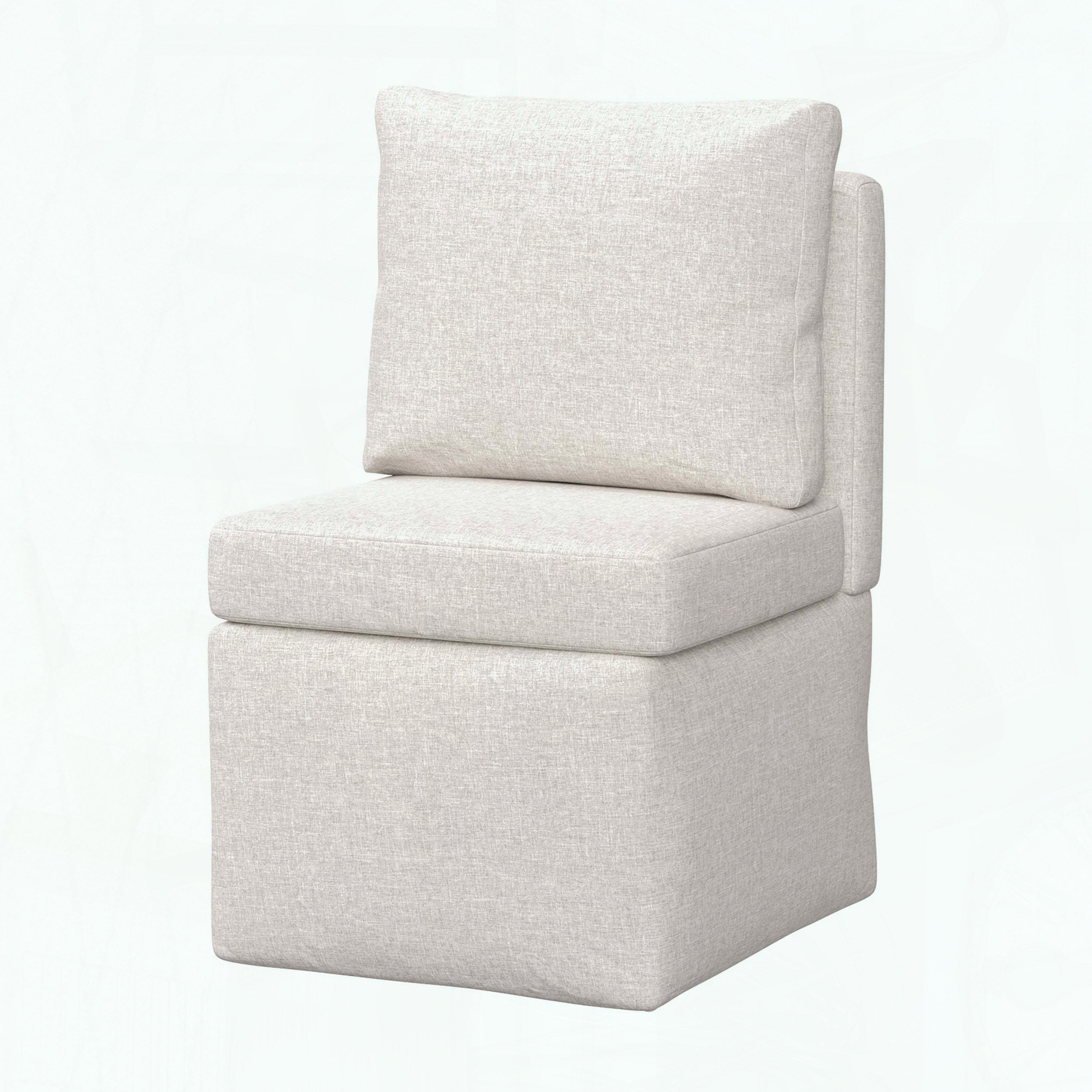 Ebern Designs Armless Lounge Sofa Chair – Corduroy – No Assembly ...