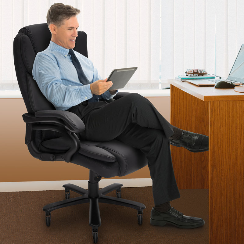 Red Barrel Studio® Meadowcrest Big and Tall Office Chair 500Lbs For ...