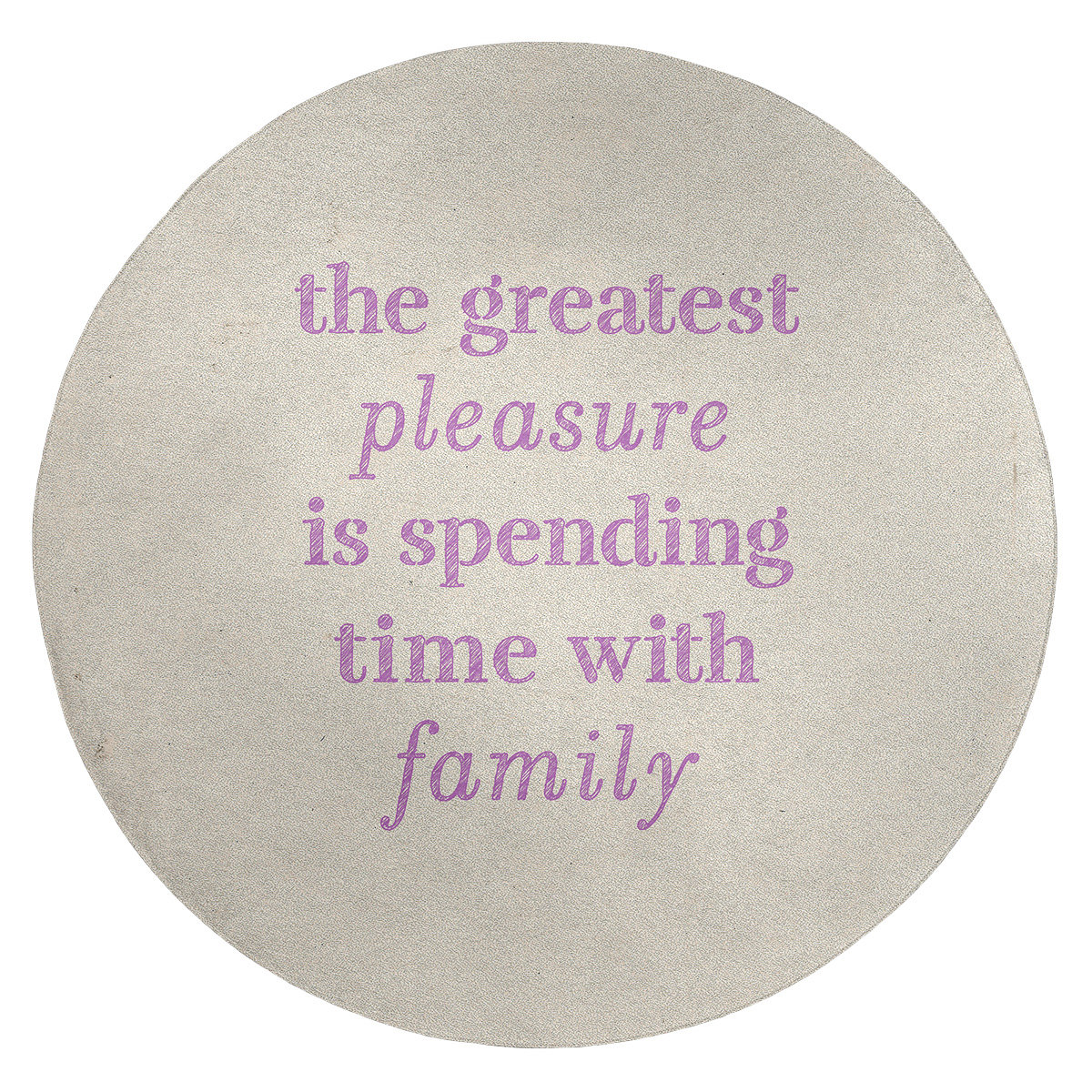 East Urban Home Handwritten Love & Family Quote Poly Chenille Rug | Wayfair