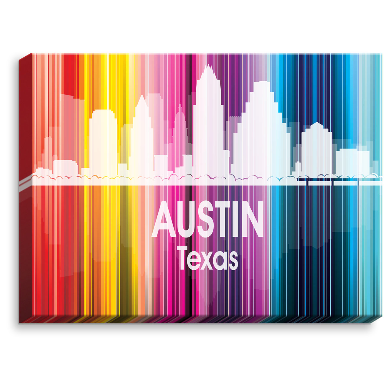 DiaNoche Designs 'City II Austin Texas' by Angelina Vick Graphic Art on ...